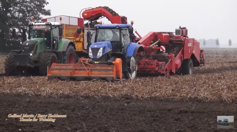 Aardappel rooien 2016 | Gimme Vartiron 470 | New Holland T7030 - Gimme ...