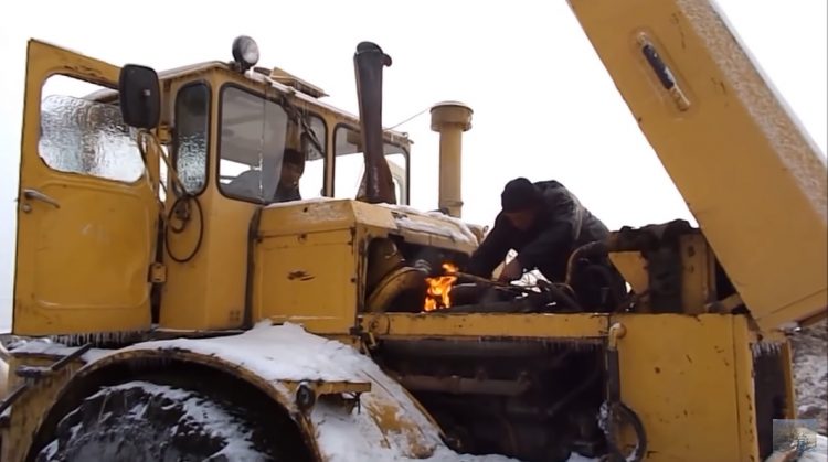 Tractors Cold Start -30°C Mercedes Benz MB Trac vs. CASE vs. K 701 vs ...