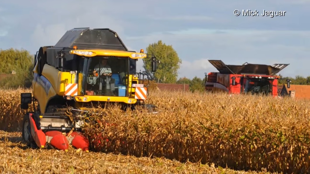 Case IH Axial Flow 8240 & NH CX8050 - Kristof Willems - mais dorsen ...