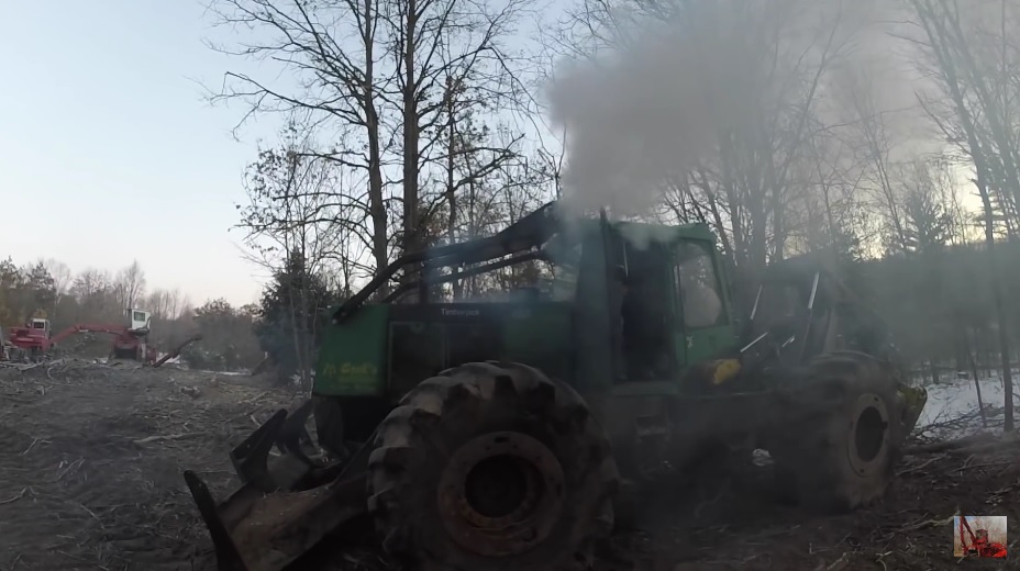 Koude start van een Timberjack 660D