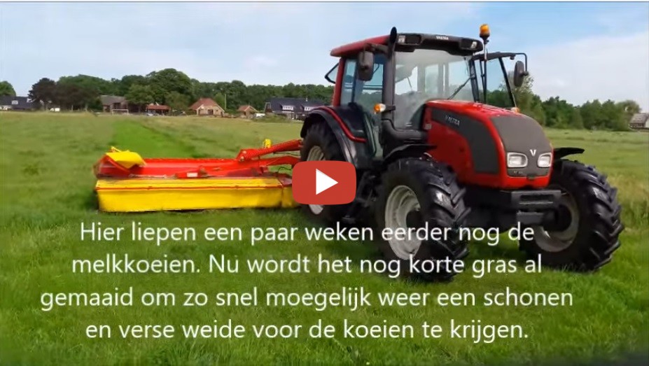 Boer Gerrit vlogt............. Het maaien van kort gras en ronde balen ...