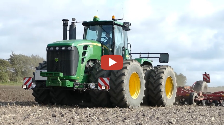 John Deere 9630 aan het cultiveren met een Horsch Joker 12 RT