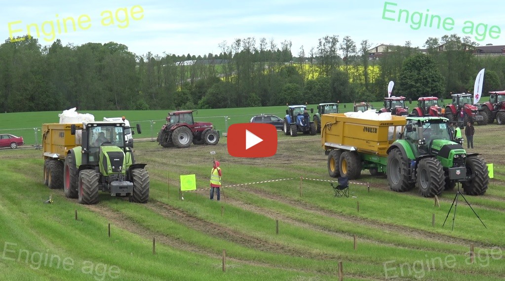 Claas Axion 850 vs Deutz-Fahr 7250 Warrior 15 Ton trailer pulling ...