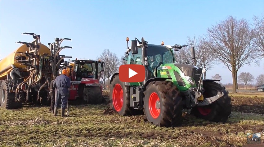 Loonbedrijf van Boxmeer.... VERVAET vastgereden Fendt 722 Vario ...