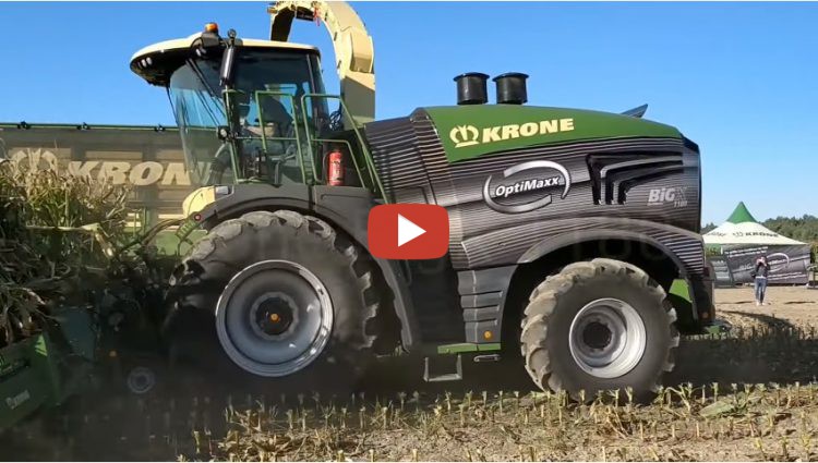De nieuwe Krone BigX 1180 in actie met een Liebherr V12 1152 PK motor ...