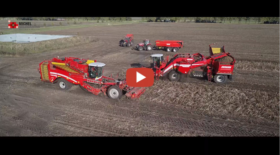 Aardappels rooien met een Grimme Ventor 4150 en Case ih -- michel ...