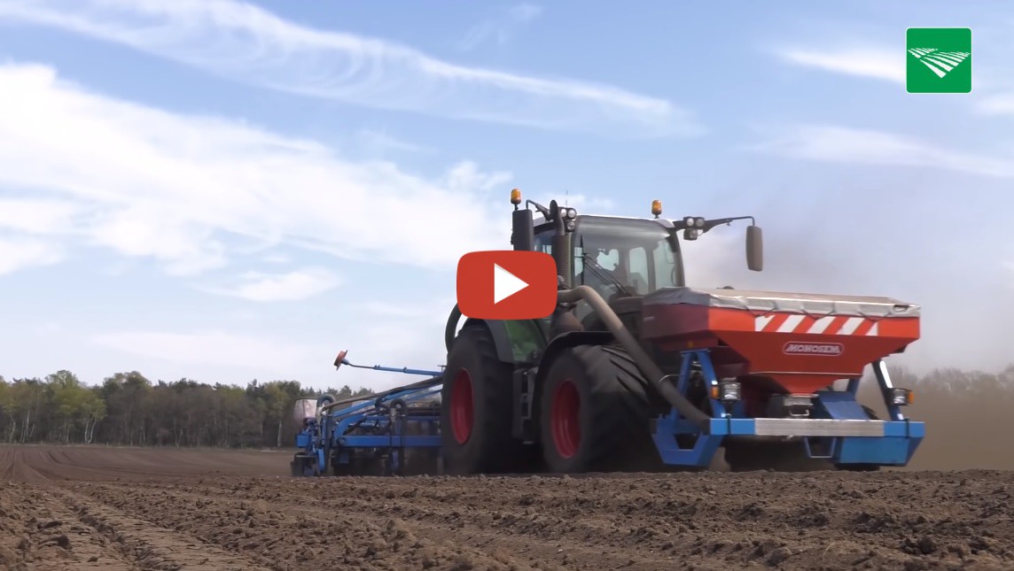 Loonbedrijf Gerritsen in Heelsum zaaide deze week het eerste perceel ...