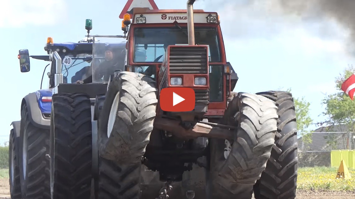 Fiat 160-90 Turbo DT voor de sleepwagen in Denemarken..........