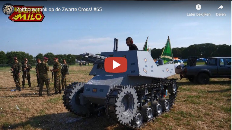 Zelfbouw tank op de Zwarte Cross! Mastermilo