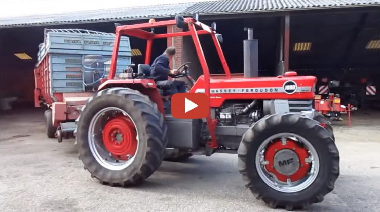 Zeldzame Massey Ferguson 1080 vierwiel aangedreven trekker uit 1974. 4 ...