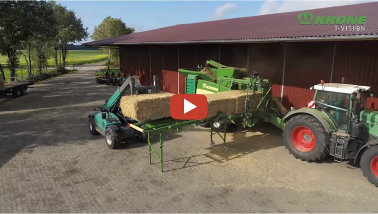 KRONE Premos 5000 pellet pers kan ook stationair gebruikt worden ...