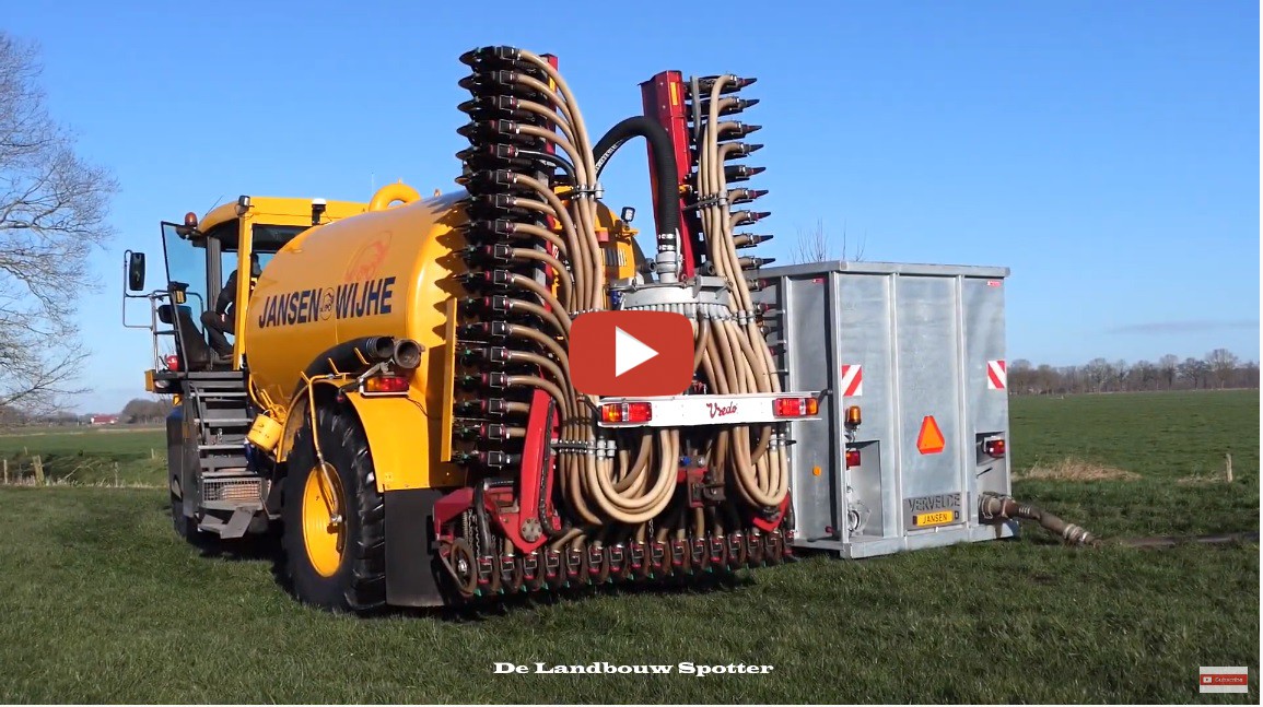 Loonbedrijf: Jansen Wijhe. Bemesten 2020 met een Vervaet Hydro Trike ...
