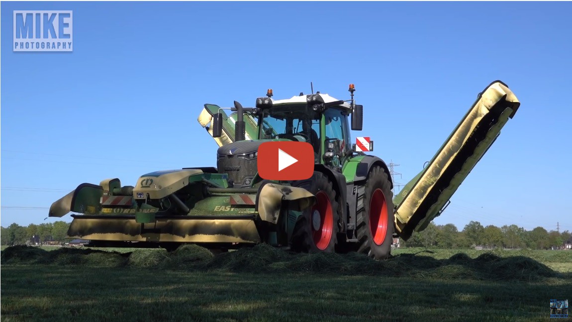 Bertjan Siemerink uit Haaksbergen. Gras maaien 2020 met een Fendt 942 ...