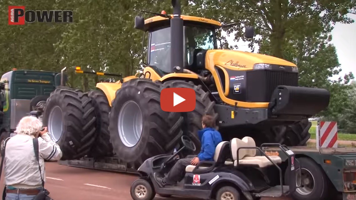 Maartje van de Ven op de AGCO Challenger MT975B