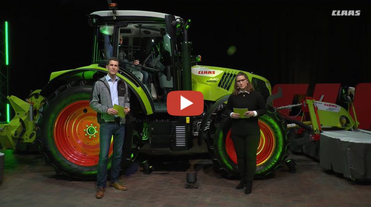 *De première. van de nieuwe Claas ARION 400
