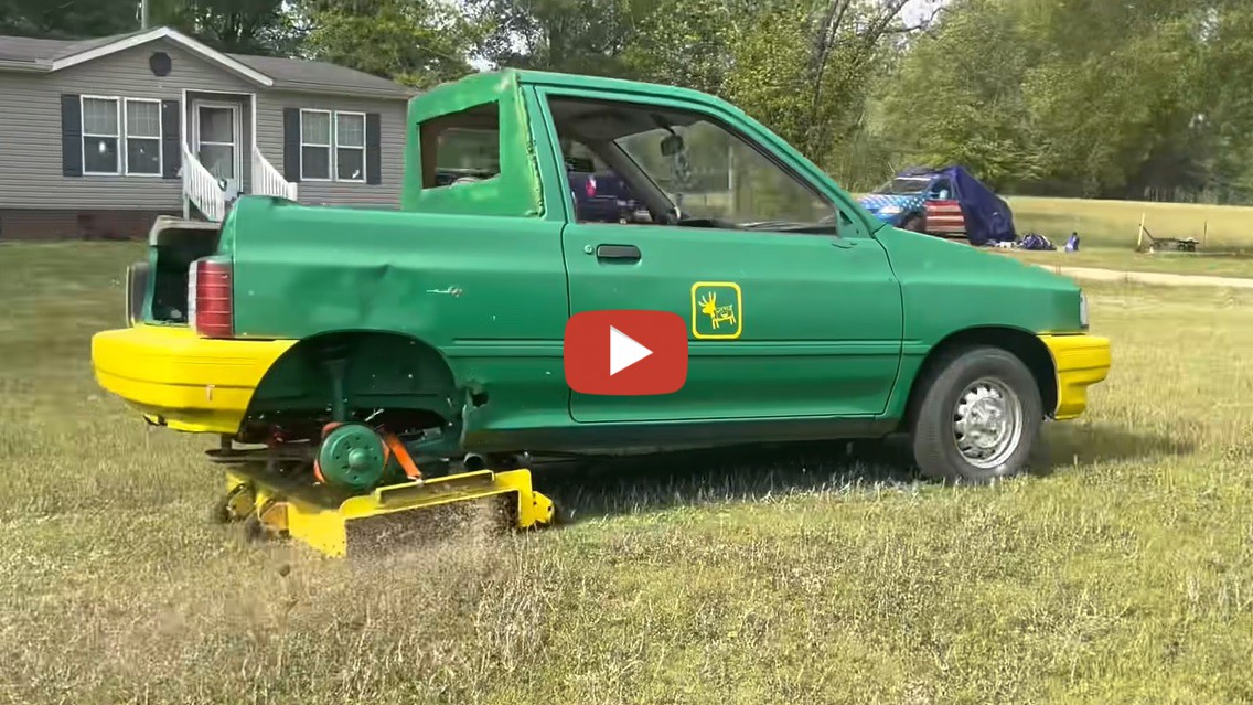 Ook zo'n hekel aan gazon maaien.. Dan is hier de RON BEER grasmaaier.....