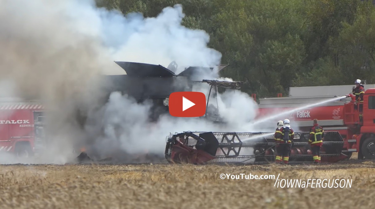 Hittegolf in Denemarken 2022.. Combine brand volledig uit......... Geen ...