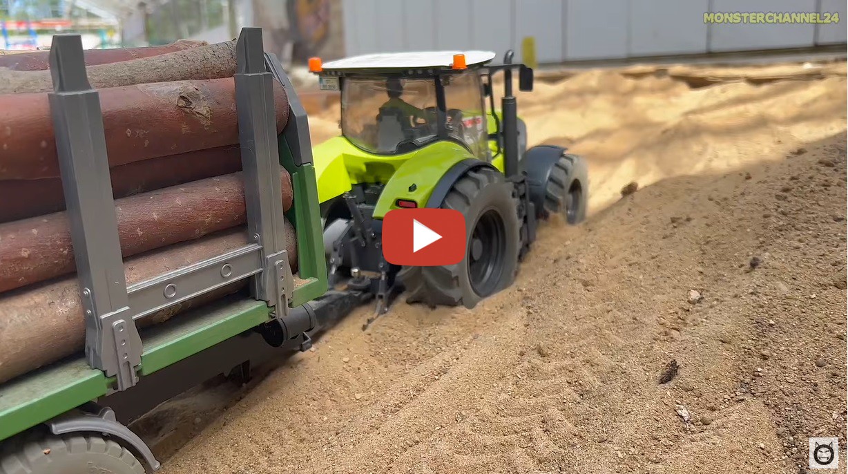 Vastgereden- RC-trucks en trekkers Claas, Deutz, Fendt en meer ...