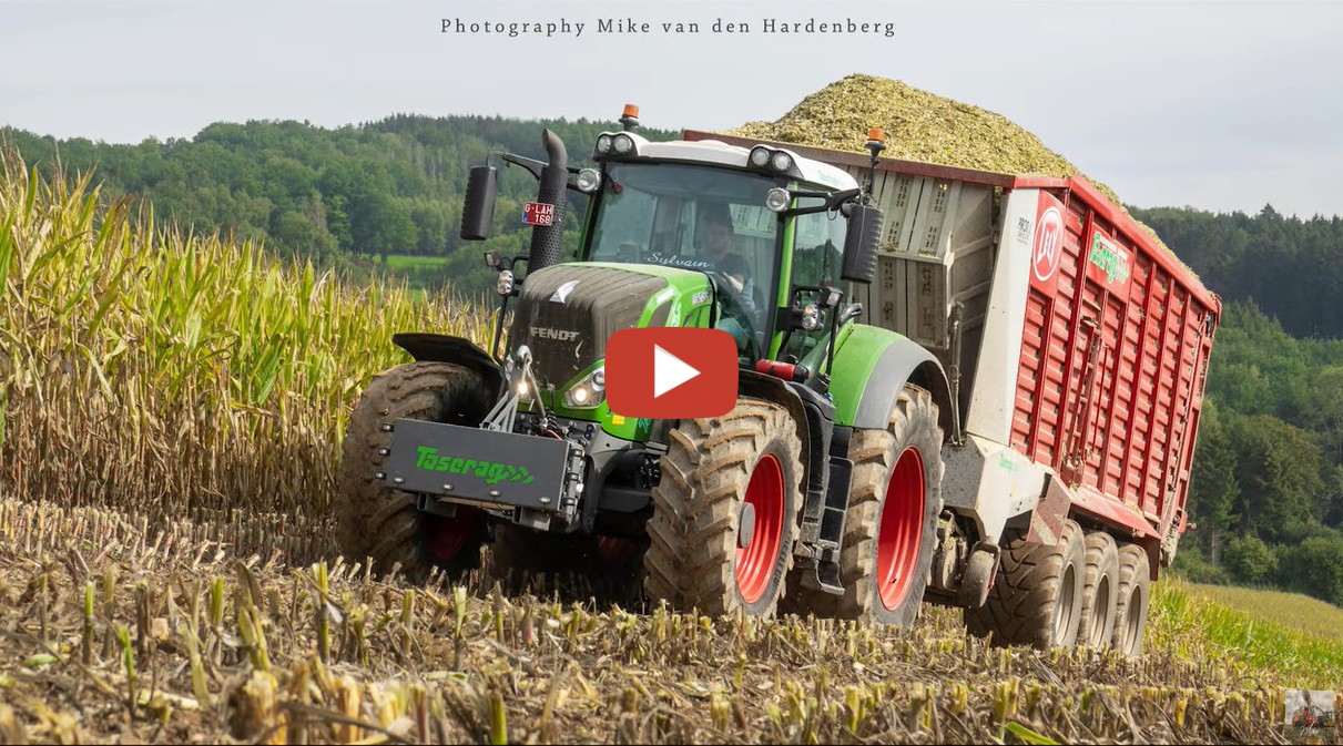 Loonbedrijf Taserag uit Lierneux. Mais hakselen in de Ardenne 2022 met ...