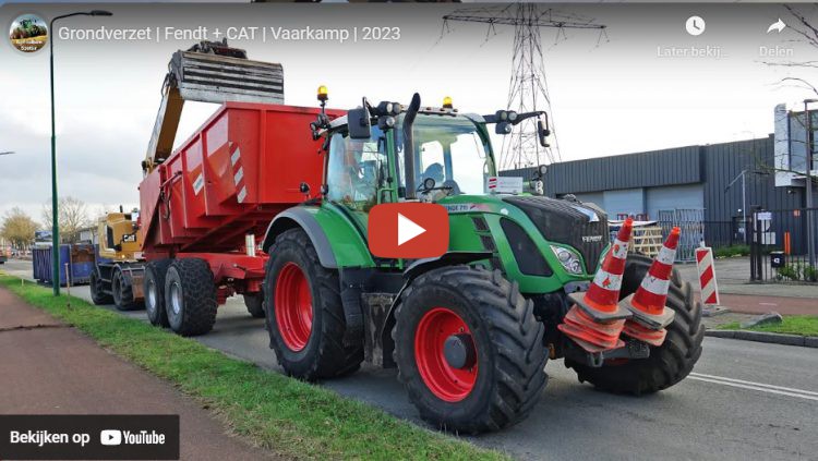 Loonbedrijf Vaarkamp B.V. uit Ede.met een CAT M314F (Caterpillar) en ...