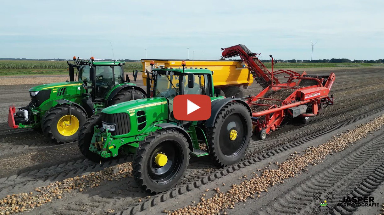 Uienteelt op 3 meter - Zaaien tot Oogsten Het gehele proces mooi in ...