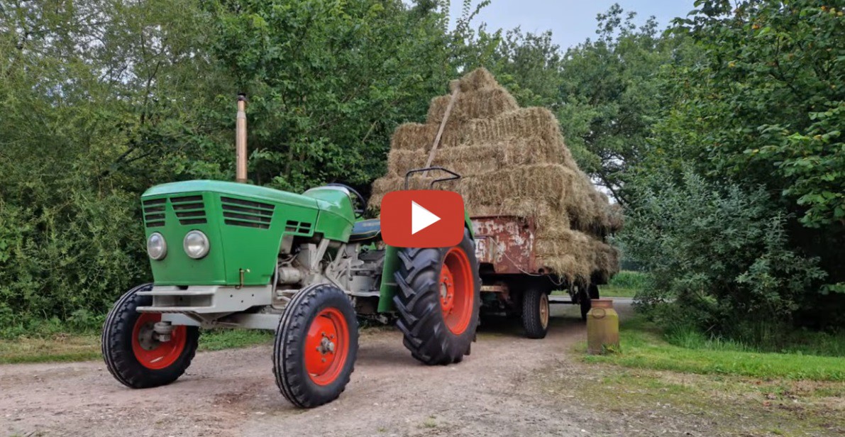 Hooien de Knipe 2023 met Deutz trekkers en machines