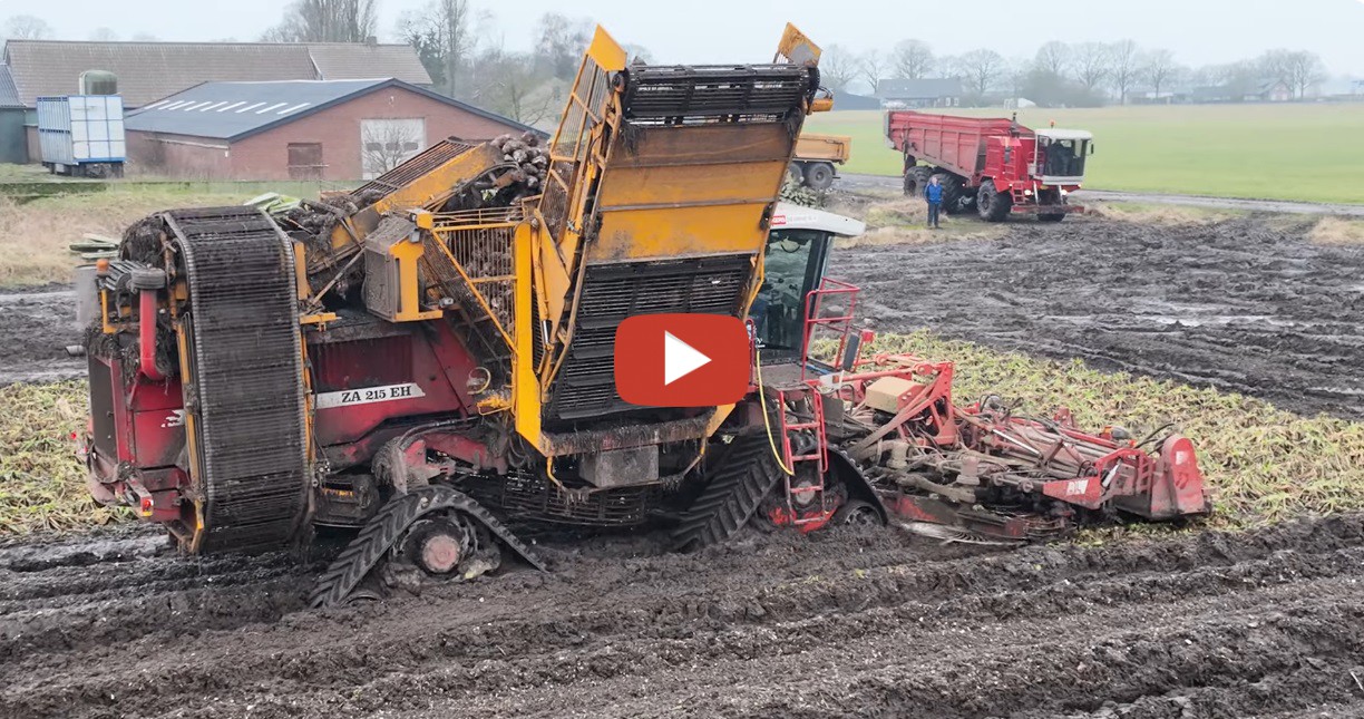 Loon en akkerbouwbedrijf Berkers Deurne. Suikerbieten rooien eind ...